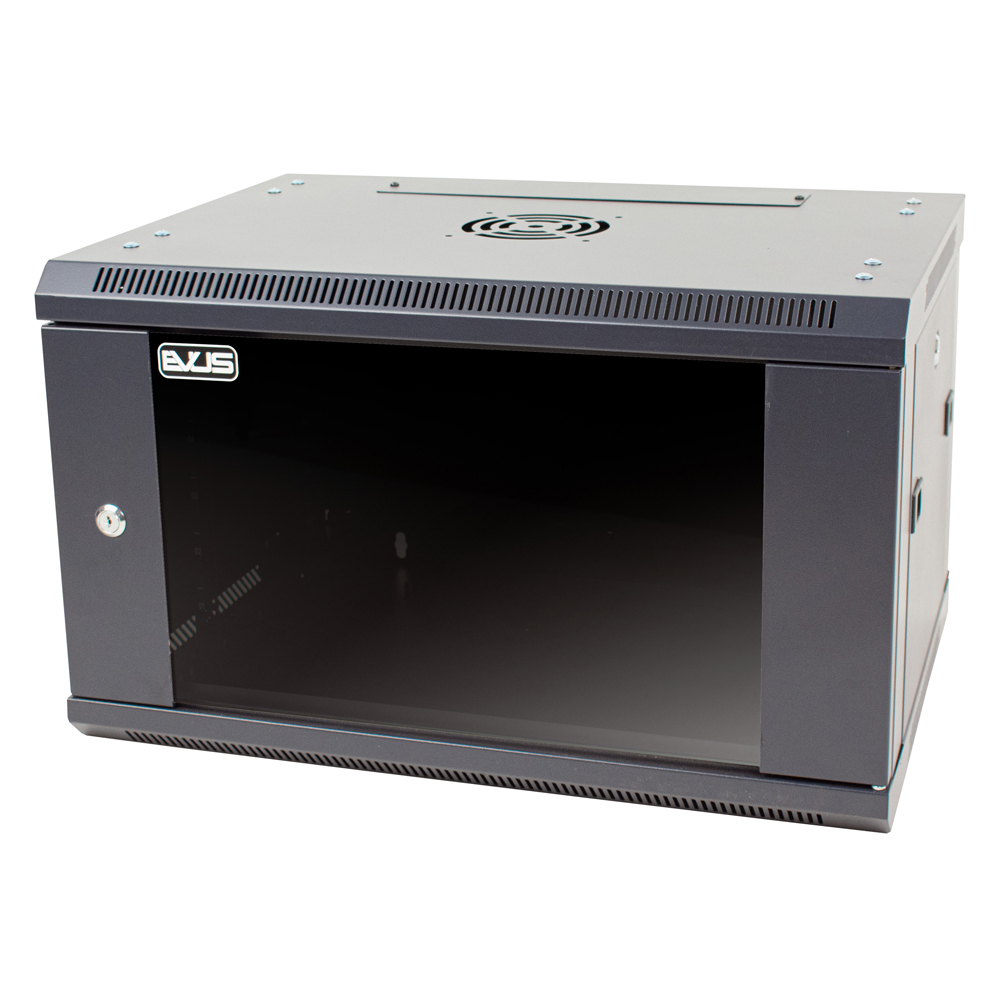 Rack Mini 19" Evus EV-DW6404 4u x 600 x 450mm de Parede Preto