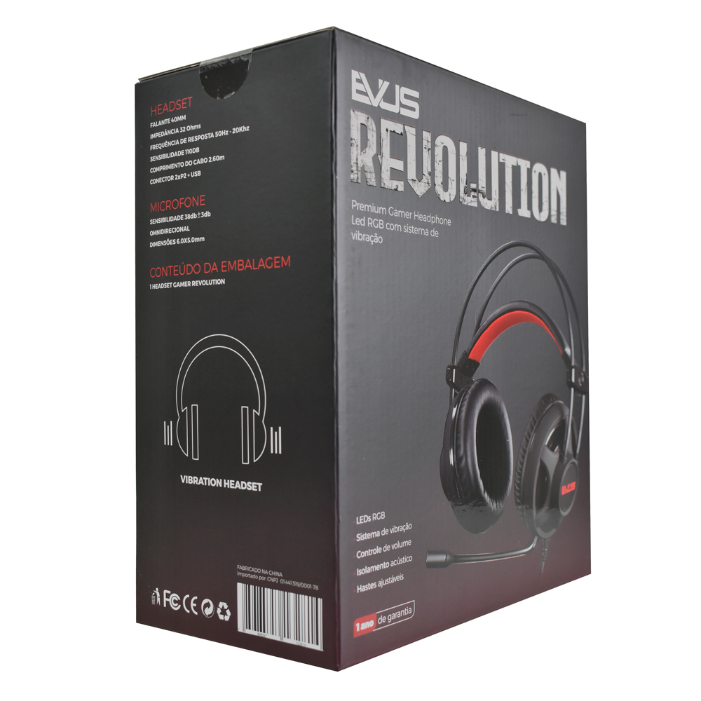 Headset Gamer Evus F-11 Revolution. Clique e conheça!